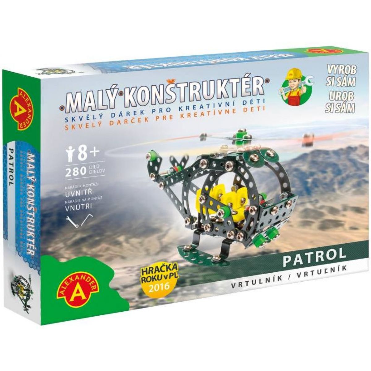 Alexander Malý konstruktér PATROL Vrtuľník 280 dielikov | 4KIDS.sk