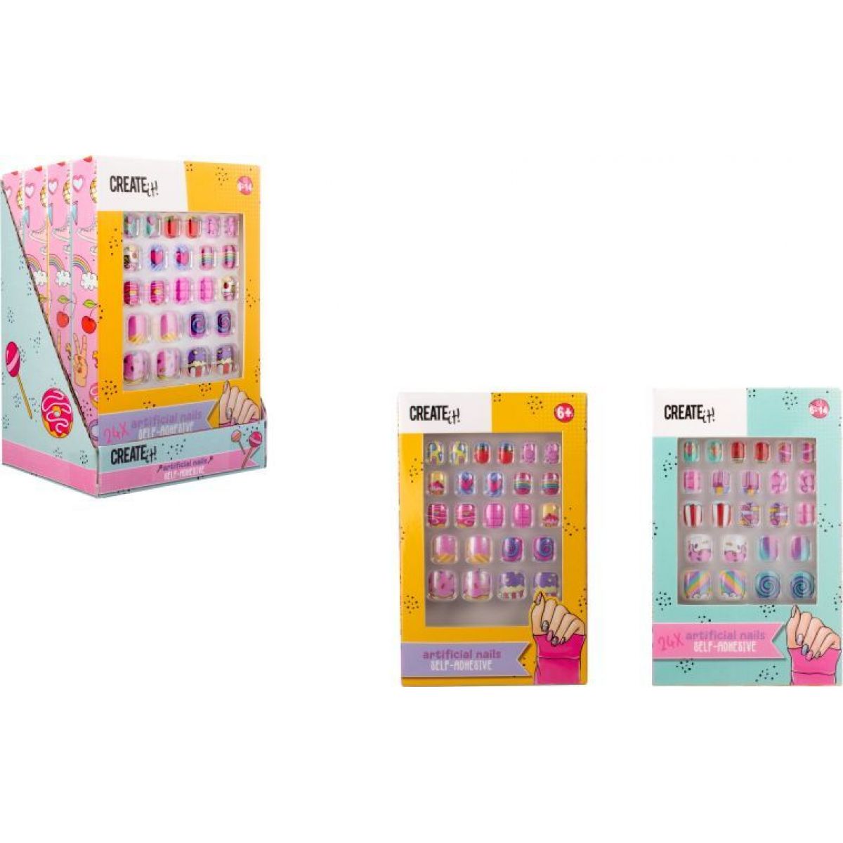 Canenco Umelé samolepiace nechty Candy č. 2 | 4KIDS.sk