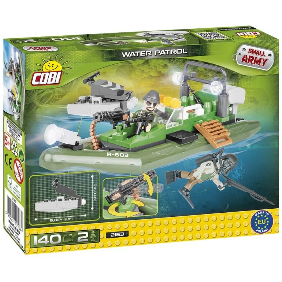 COBI 2163 Small Army Vodné patrola 140 k, 2 f | 4KIDS.sk