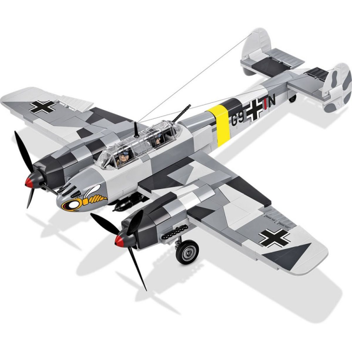 Cobi 5538 SMALL ARMY – II WW Messerschmitt BF110, 370 k, 2 f | 4KIDS.sk