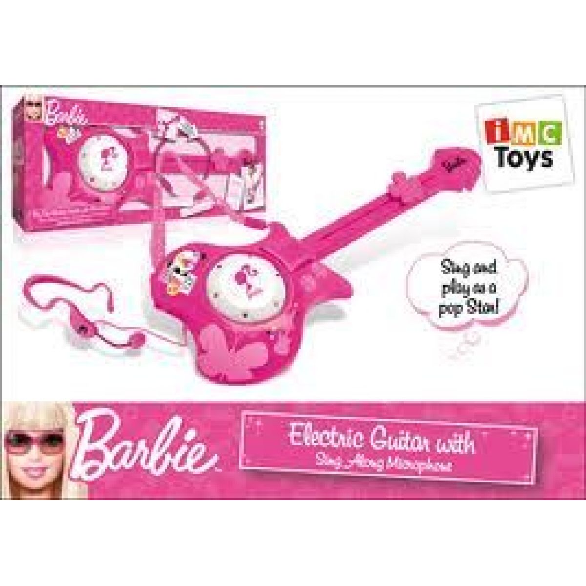 IMC Barbie elektrická kytara + mikrofon | 4KIDS.sk