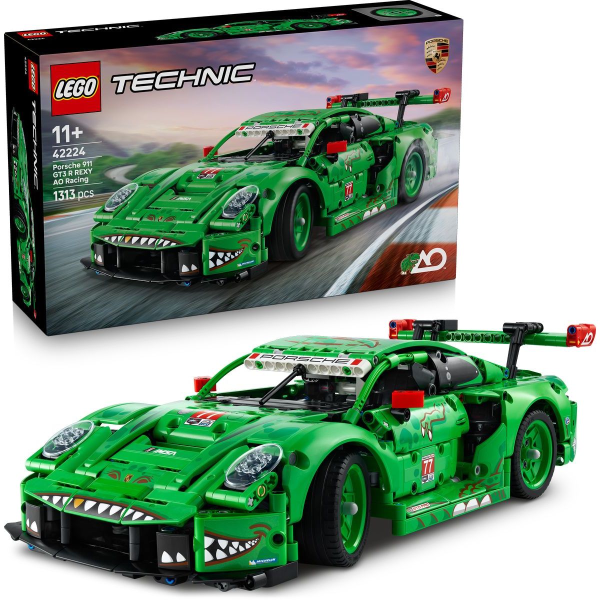 LEGO® 42224 Auto Porsche 911 GT3 R REXY AO Racing | 4KIDS.sk