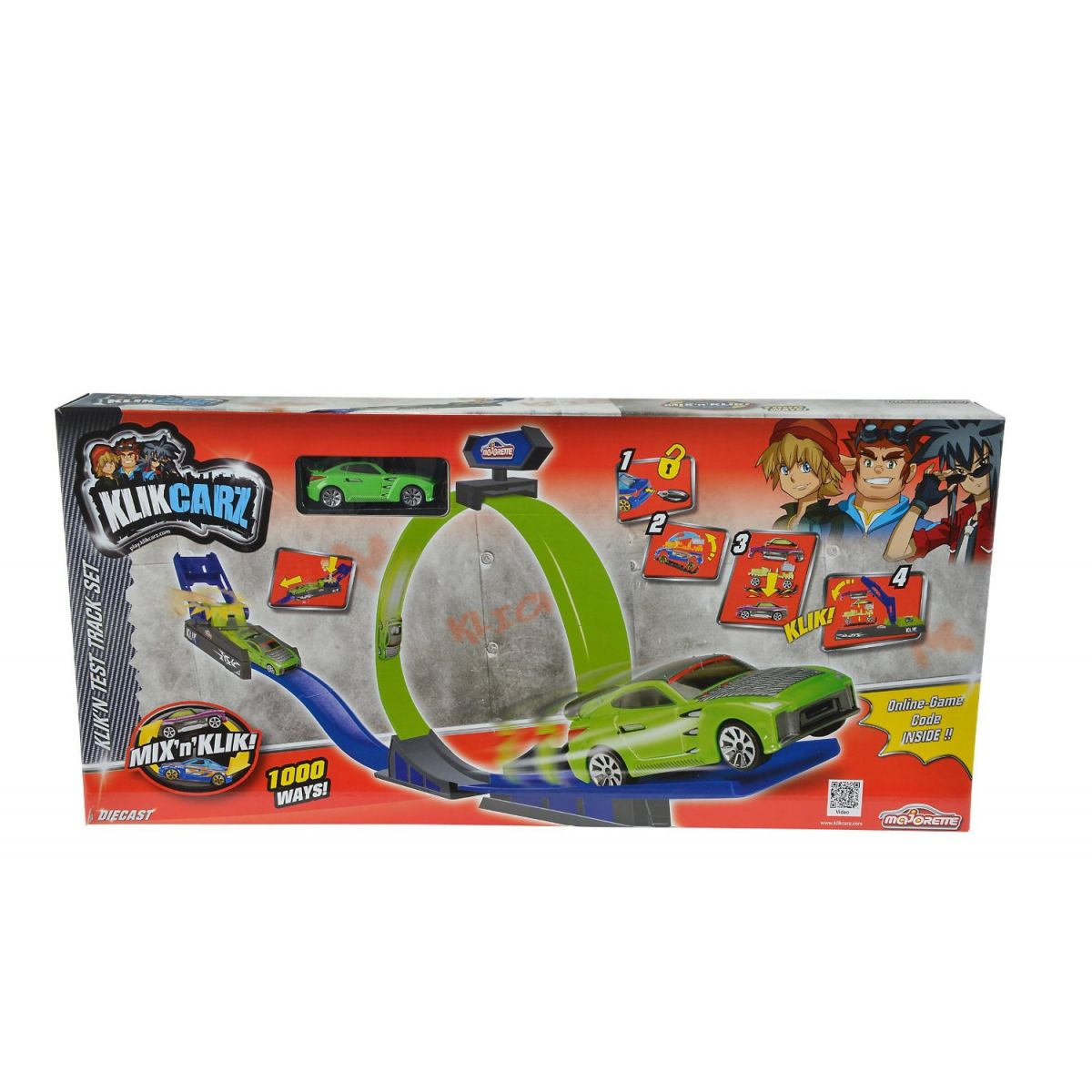 Majorette MJ 2050104 - Klikcarz Klik'N Test Track Set | 4KIDS.sk