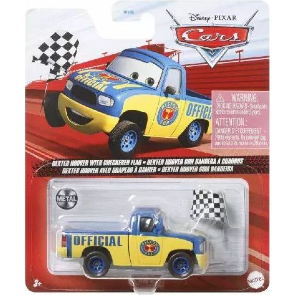 Mattel Disney Cars auto single Dexter Hoover with Checkered Flag ...