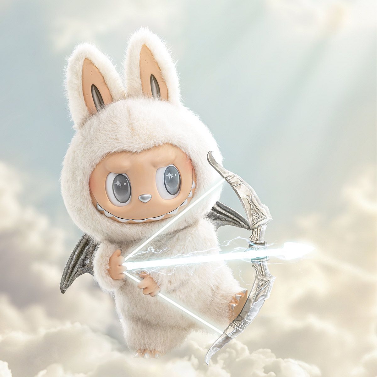 PopMart Labubu Plyšová bábika - Angel in clouds | 4KIDS.sk