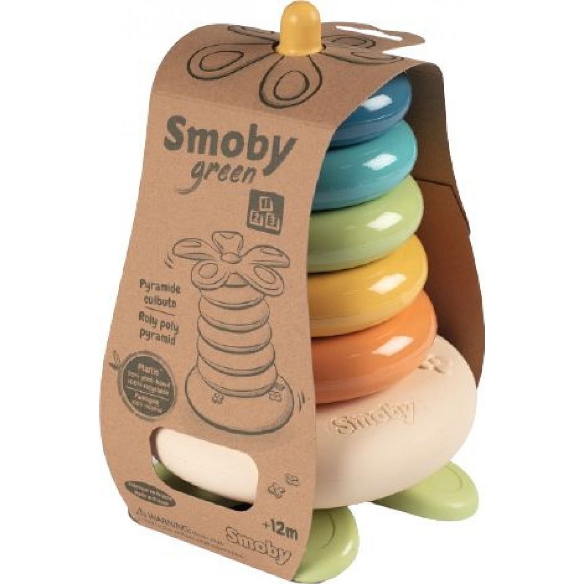 Smoby Pyramída Roly Poly Smoby green | 4KIDS.sk
