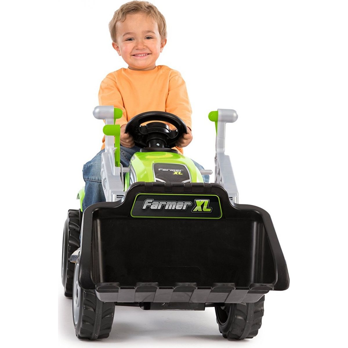Smoby Farmer Max 710109 Traktor s nakladačom a prívesom | 4KIDS.sk
