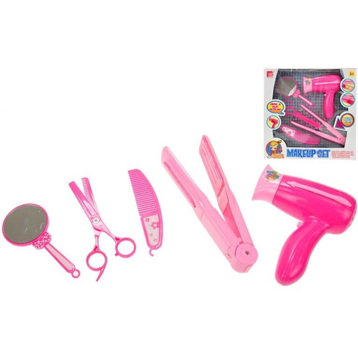 Teddies Sada krásy s fénem, žehličkou se zvuky a světlem | 4KIDS.sk