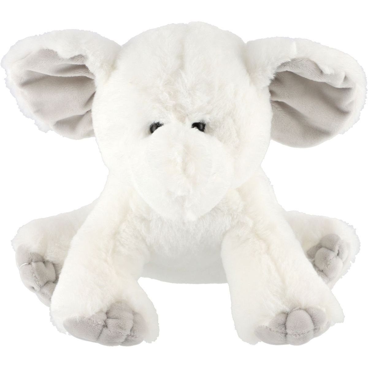 Slon sediaci plyš 20 cm biely | 4KIDS.sk